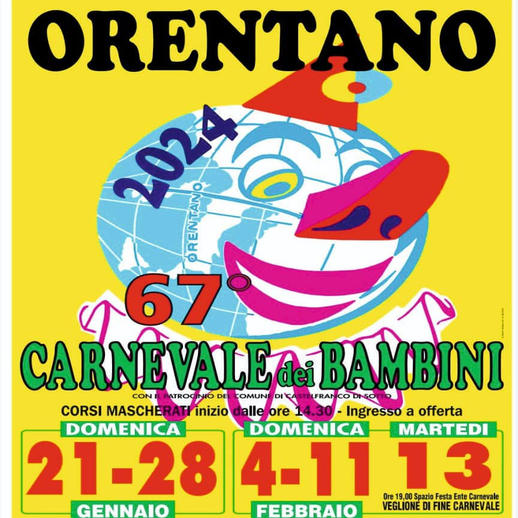 Carnevale dei Bambini di Orentano | Castelfranco di Sotto - Terre di Pisa